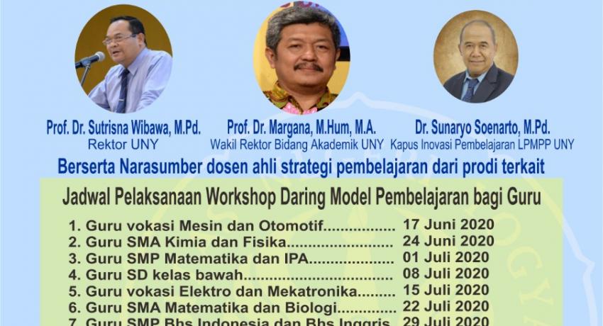 WORKSHOP DARING MODEL PEMBELAJARAN MASA PANDEMI COVID 19 | Universitas Negeri Yogyakarta
